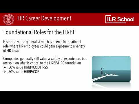Foundational Roles for the HRBP | The ILR School