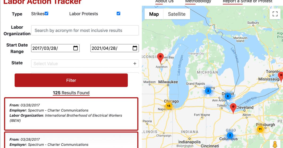 Labor Action Tracker Launches on May Day | The ILR School